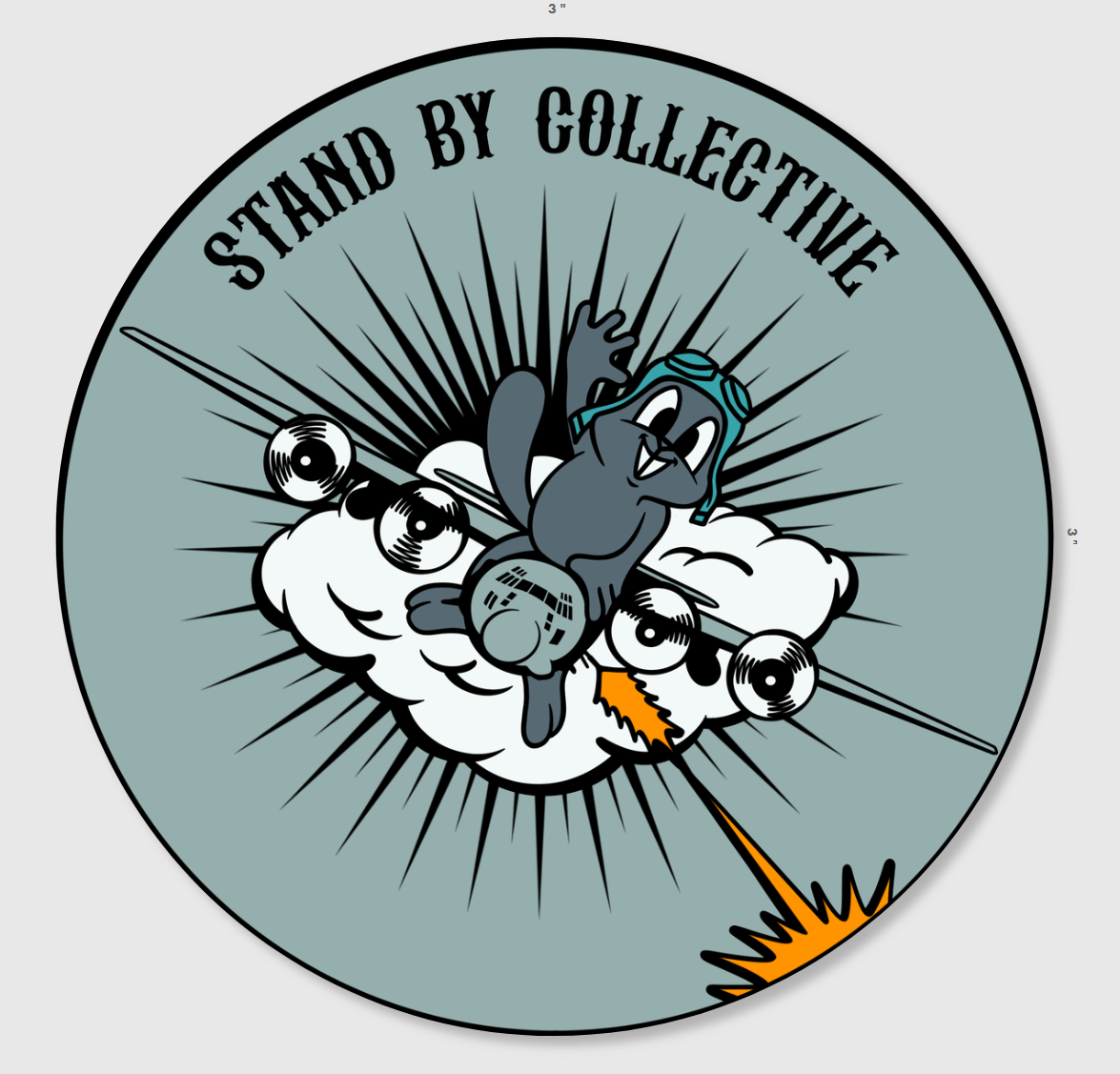 War Squirrel Sticker – Stand By Collective